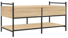 Konferenční stolek dub sonoma 99 x 50 x 50 cm kompozitní dřevo - Default Title