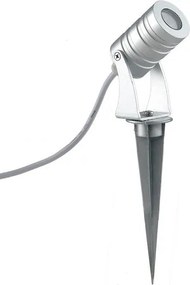FAN LED-IRIDE-3P Venkovní reflektor IRIDE DC12/24V stříbrná, hliník, 3x1 W, RGB, stmívatelné, IP65, 12 x 4,2 cm - FANEUROPE