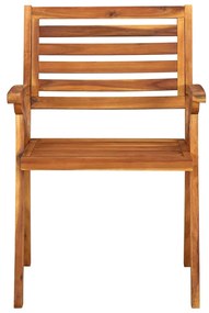 310630 vidaXL Zahradní židle 3 ks masivní akáciové dřevo