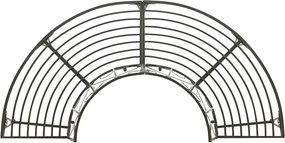 Polokruhová zahradní lavice kolem stromu 160 cm ocel 313034