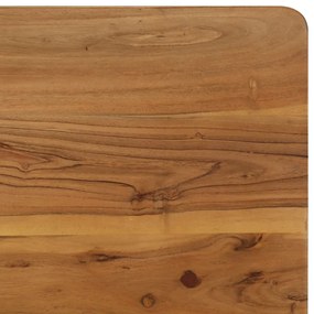Jídelní stůl z masivního akáciového dřeva a oceli 75x75x76 cm,  246296