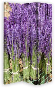 Gario Paraván Kytice levandule Rozměry: 145 x 170 cm, Provedení: Otočný paraván 360°