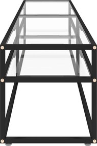 TV stolek průhledný 180 x 40 x 40,5 cm tvrzené sklo 331722
