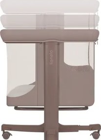 LIONELO Postýlka Aurora 3v1 Beige Taupe / Kovový rám / 4 kolečka s brz