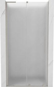 Mexen Velar L, posuvné sprchové dveře do otvoru 90 cm, 8mm sklo námraza, broušená ocel, 871-090-003-31-97