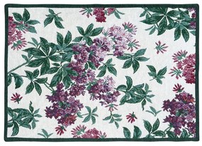 SCANquilt prostírání MOTIV listy a květy fialovozelená prostírání cca 30 x 45 cm