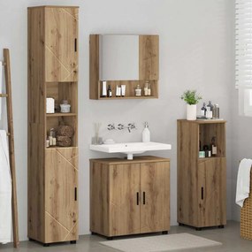 Sada koupelnového nábytku 4 ks Artisanový dub 61 x 35 x 64 cm 3392972