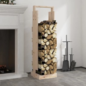 Stojan na dřevo 33,5 x 30 x 110 cm masivní borovice - Default Title