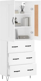 Skříň highboard bílá 69,5 x 34 x 180 cm kompozitní dřevo 3199777