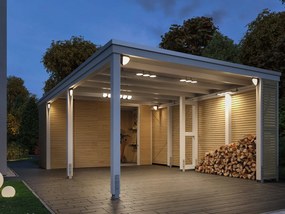 P 94518 Park + Light LED venkovní nástěnné svítidlo Ikosea vč. pohybové čidlo IP44 50x203mm 3000K 5,6W 12V antracit umělá hmota - PAULMANN