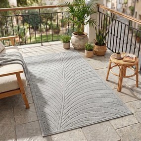 Vnitřní a venkovní koberec ve stříbrné barvě 80x150 cm Nova 1204 – Ayyildiz Carpets