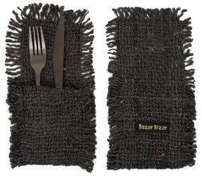 Kapsa na příbory Oh My Gee Black Navy Bazar Bizar