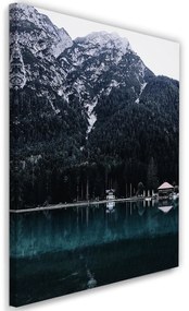 Gario Obraz na plátně Pohled na hory a břeh jezera - Dmitry Belov Rozměry: 40 x 60 cm