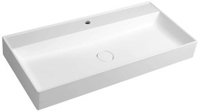 Sapho - Umyvadlo 100x47 cm, bez přepadu, otvor pro baterii, bílá TW100