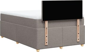 Box spring postel s matrací taupe 120x200 cm textil 3286644