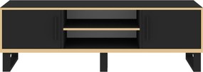 ARK Televizní skříňka GOD, Černá/Zlatá 160 cm
