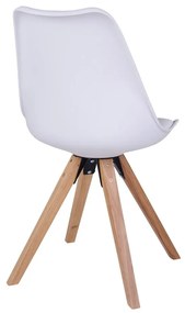 Jídelní židle Bella bílá/přírodní