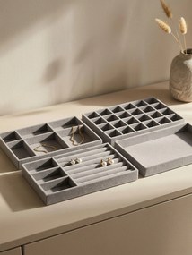 Sinsay - Sada organizérů do skříně 4 pack - šedá