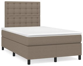 Box spring postel s matrací a LED taupe 120x190 cm textil 3270229