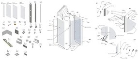 WALK E - ND Vzpěra Walk part d, l = 990mm P2717