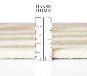 Bílý/šedý oboustranný/ručně tkaný vlněný koberec 80x150 cm Vika – Hanse Home