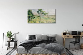 akrylový obraz Art pohled na louku 125x50 cm