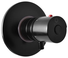 RAV Slezák Vodovodní baterie sprchová vestavěná termostatická DT283CMAT, barva černá matná