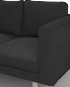 Potah na pohovku IKEA Norsborg 3-místná barva černá látka pletený vzor