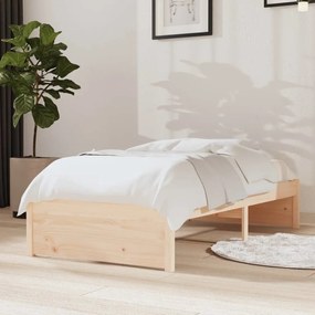 vidaXL Rám postele masivní dřevo 75 x 190 cm malé jednolůžko [814909] Barva: Přírodní