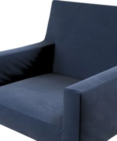 Potah na židli Nils barva tmavě modrá látka lesklé, sametová