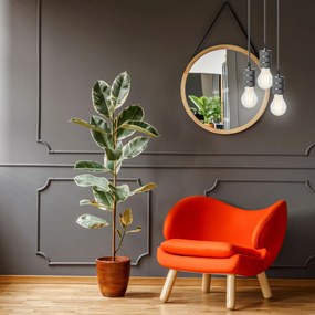 Toolight Toolight, závěsná stropní lampa 1xE27 APP342-1CP, černá, OSW-08409
