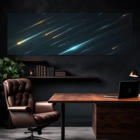 Obraz na plátně - Roj meteoritů Asrael FeelHappy.cz Velikost obrazu: 120 x 40 cm