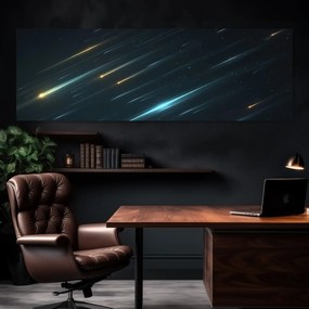 Obraz na plátně - Roj meteoritů Asrael FeelHappy.cz Velikost obrazu: 210 x 70 cm