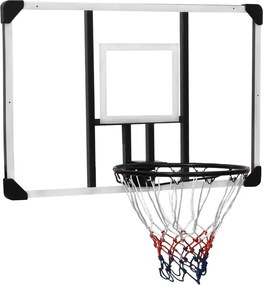 vidaXL Basketbalový koš s průhlednou deskou 106x69x3 cm polykarbonát [93668]