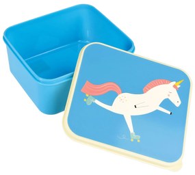 Rex London Modrý svačinový box s motivem jednorožce Magical Unicorn