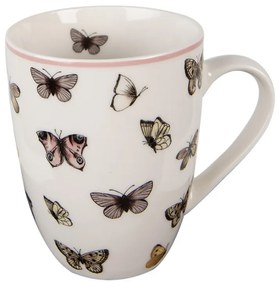 Porcelánový hrnek se vzorem motýlků Butterfly Paradise – 350 ml