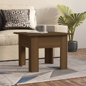 Konferenční stolek hnědý dub 55 x 55 x 42 cm kompozitní dřevo