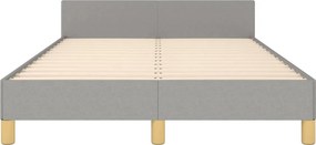 Rám postele bez matrací světle šedá 120x190 cm textil 3270513