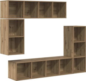 Sestava TV skříněk 4 ks Artisanový dub Kompozitní dřevo 3393224