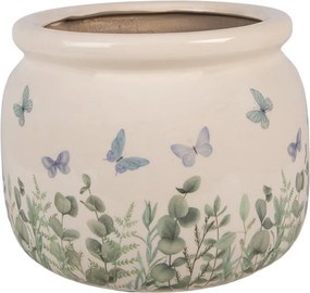 Dekorativní obal na květináč Butterflies Home L - Ø 20*15 cm