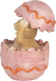 Dekorace králík v růžovém vejci - 6*6*8 cm