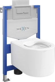 Mexen Sofia podomítková sada WC rám Fenix XS-U s WC mísou, bílý lesk - 6853354XX00