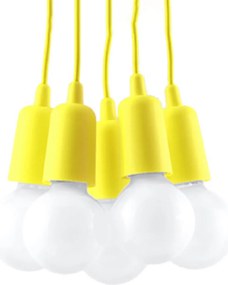 Sollux Lighting Závěsné svítidlo DIEGO 5 žluté