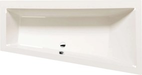 Polysan Andra - Asymetrická vana R 160x90 cm, ivory 81541.40