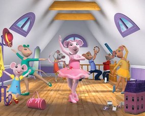 Walltastic Dětská fototapeta Angelina Ballerina, rozměr 244 x 305 cm, skladem  poslední 1ks!!!