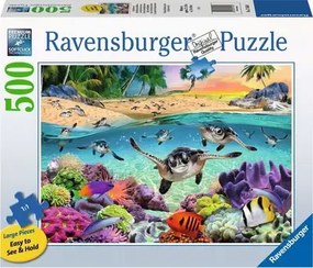 Ravensburger Puzzle Želví mláďata XXL / 500 dílků / od 12 let