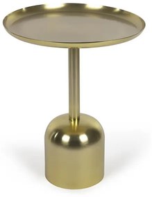 Kovový odkládací stolek naman ø 37 cm zlatý MUZZA
