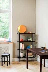 Černý regál v dekoru dubu 80x127x35 cm Teidi – noo.ma
