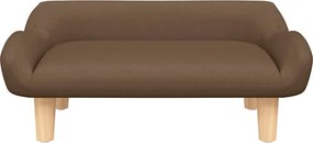 Pelíšek pro psy hnědý 70 x 40 x 24 cm textil 171948