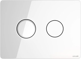 Cersanit Accento Circle splachovací tlačítko pro WC bílá S97-055